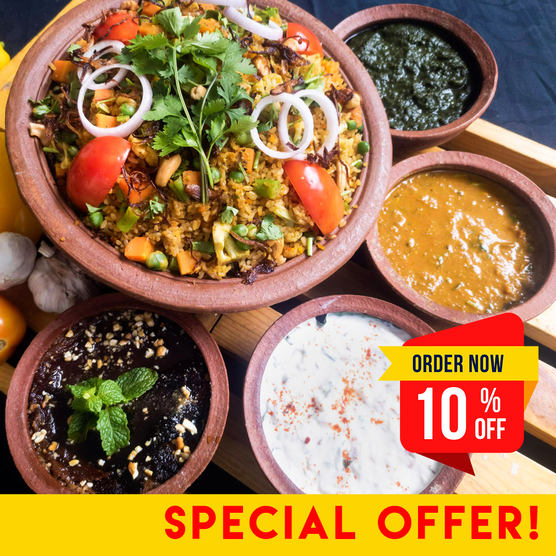 Flavourful Vegetable Biriyani Pot - Family Pack - Mahaweli Reach Hotel